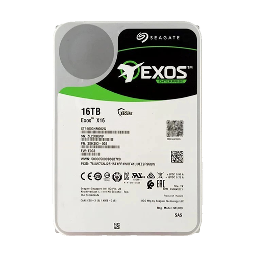 Seagate Exos X16 16TB 7.2K SAS 12Gb/s 512e/4Kn 256MB 3.5” HDD ...