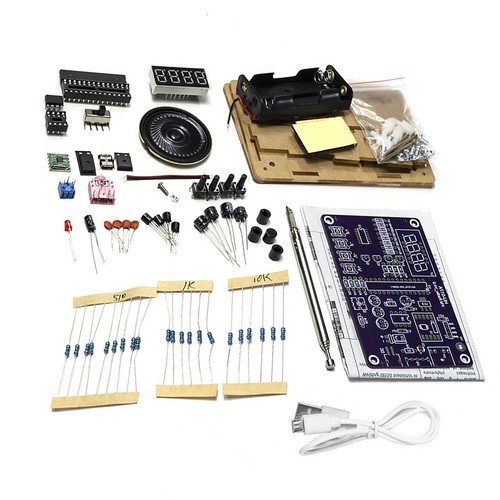 87-108MHz Electronic Radio Kit LTDA2822 FM Radio Receiver Assembly With ...