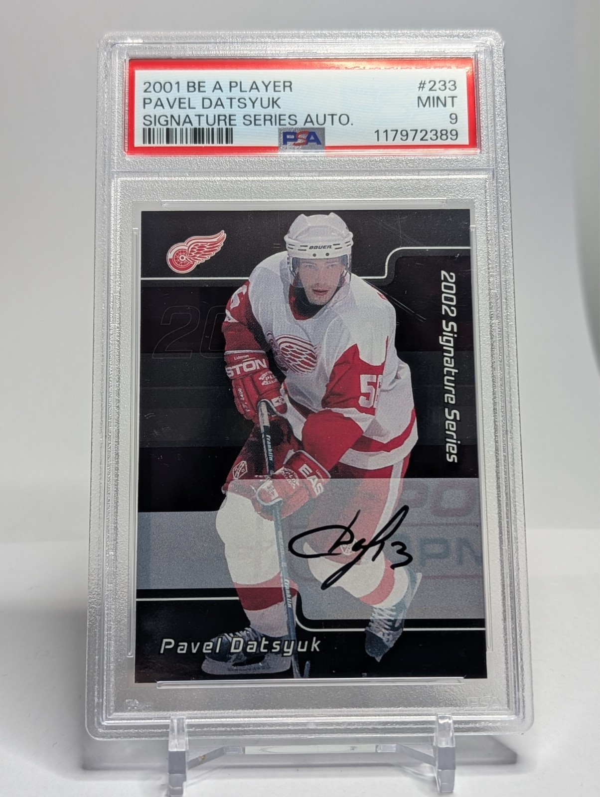 Pavel Datsyuk 2001-02 In the Game - Be A Player Signature Series Rookie ...