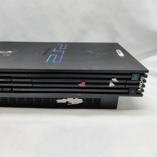 Sony Playstation 2 SCPH-39001 Console Black PS2 Fat Controller Cords ...