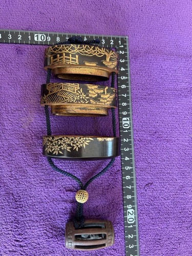 Inro Makie Netsuke Ojime Japanese Antique Vintage Box Case Samurai ...