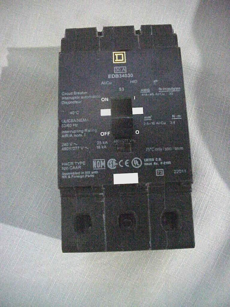 Square D EDB34030 Circuit Breaker for sale online | eBay