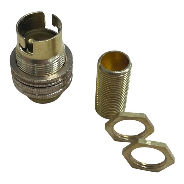 Jeani Brass Lamp Holder Un Switched Bayonet SBC Bulb Holder 1/2 ...