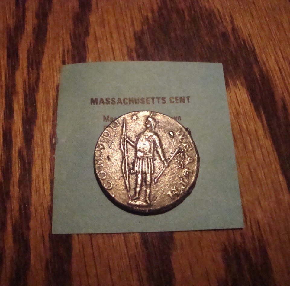 NINE VINTAGE COLONIAL COIN REPLICAS/50 YEAR OLD SET/MADE IN U.S.A ...