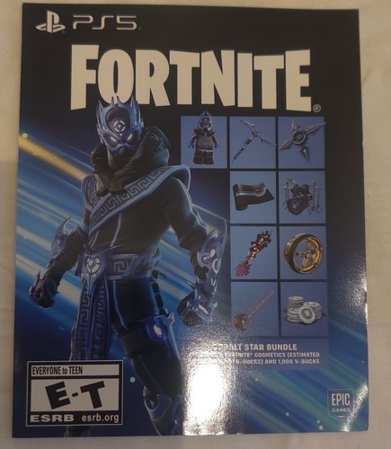 Fortnite Cobalt Star Bundle Code for Sony Playstation 5 PS5 + 1000 v ...