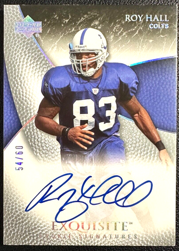 ROY HALL 2007 Upper Deck Exquisite Collection Rookie Autograph Silver ...
