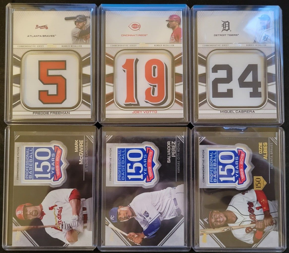 Topps MLB Commemorative Patch Medallion LOT 16 Cards | eBay