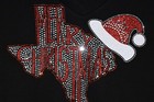 Texas rhinestone glitter Christmas bling shirt XS S M L XL XXL 1X 2X 3X ...