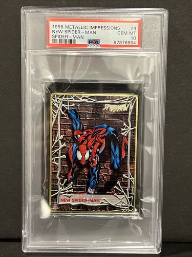1996 Spider-man Metal Metallic Impressions Spider-man #4 New Spider-Man ...