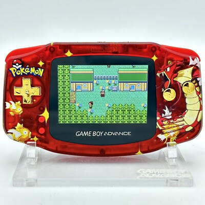 Game Boy Advance GBA Custom IPS Backlit UV Print Shell Gyrados Magikarp ...