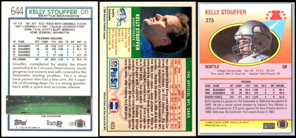 Kelly Stouffer (3) Card Lot - RARE COLLECTIBLE – OWN A PIECE OF HISTORY ...