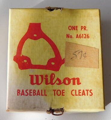 Vintage Baseball Toe Cleats Wilson Sporting Goods Company A6126 New Old ...