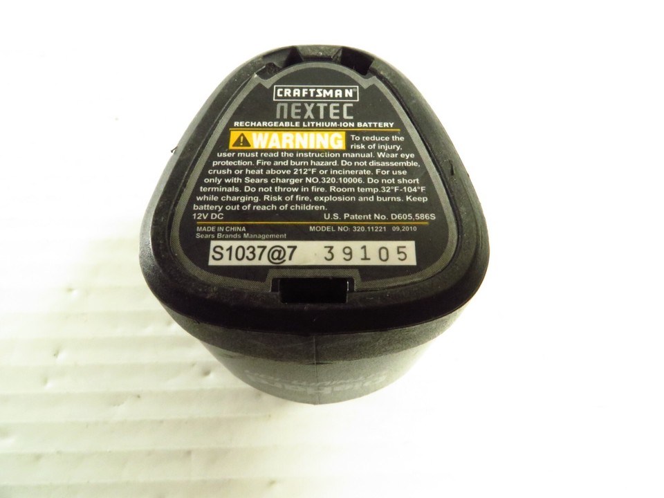Genuine OEM Craftsman Nextec 320.11221 12V 2.0Ah Li-Ion Battery | eBay