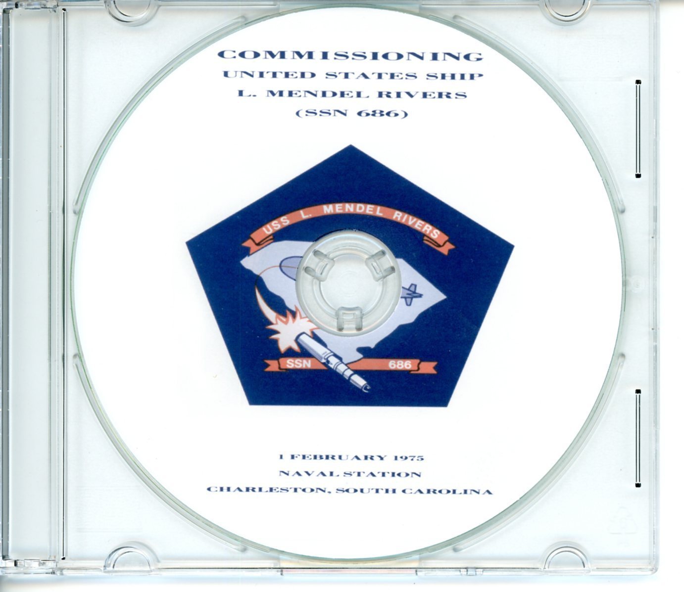USS L Mendel Rivers SSN 686 Commissioning Program 1975 Navy submariner ...