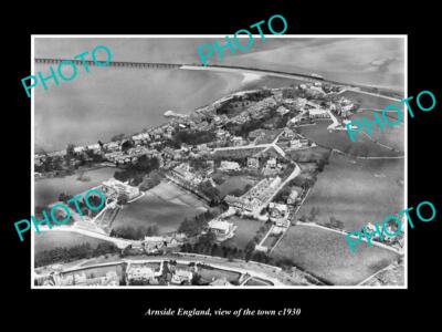 OLD LARGE HISTORIC PHOTO OF ARNSIDE ENGLAND AERIAL VIEW OF THE TOWN ...