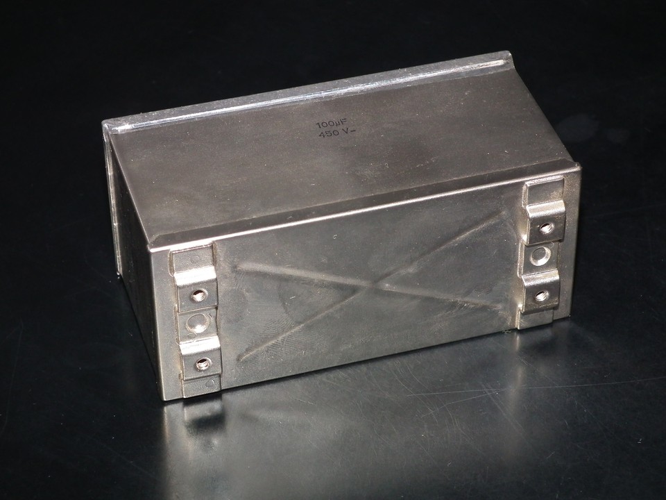 Siemens Klangfilm Electrolytic capacitor 100uF 500V Glass end seal | eBay