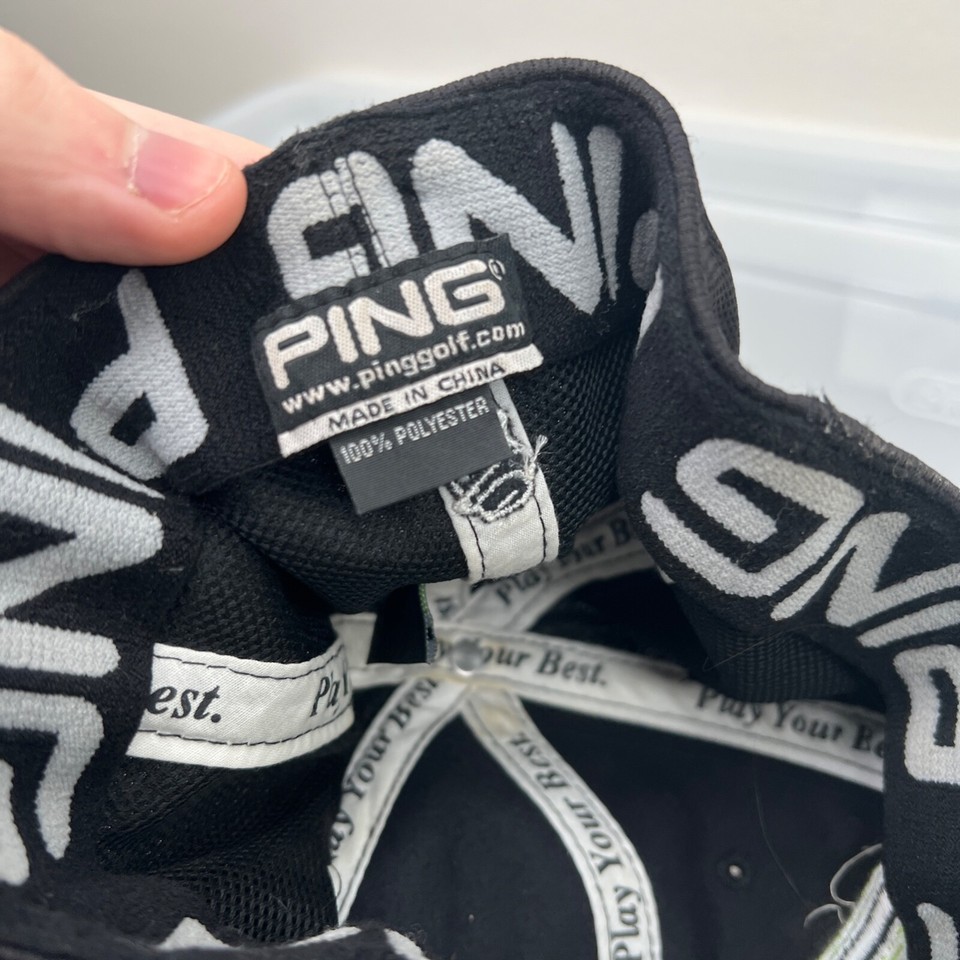 Ping Hat Men One Size Black Baseball Cap Golf Sports Stretch Outdoors ...