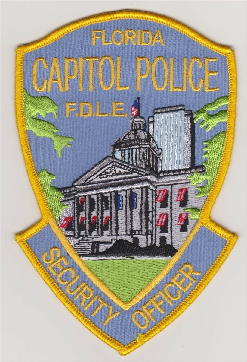 Embroidered Florida Police Badge