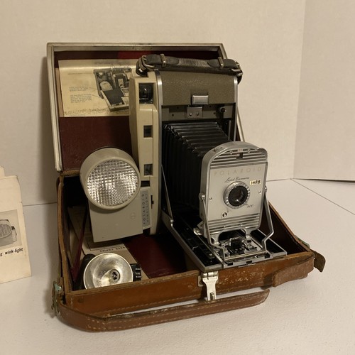 Vintage polaroid land camera model 800 With Accessories And Leather ...
