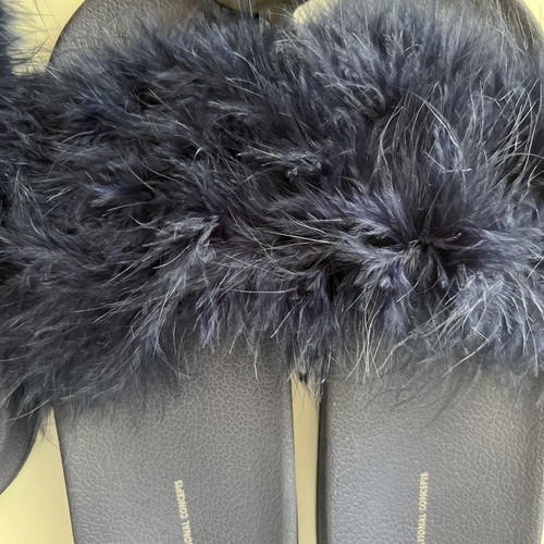 Inc International Concepts Women's Faux-Marabou Pool Slides | eBay