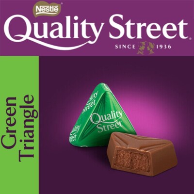 Nestle QUALITY STREET Green Triangle Chocolate Quantity Pick Mix Xmas ...