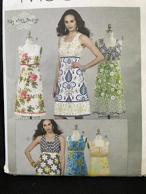 McCalls Pattern M6123 Kay Whitt Design A-Line Top Tunic Dress Sizes 12 ...