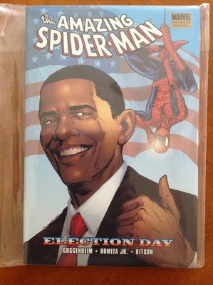 President Barack Obama Amazing Spider-Man Election Day HC (2009 Marvel ...
