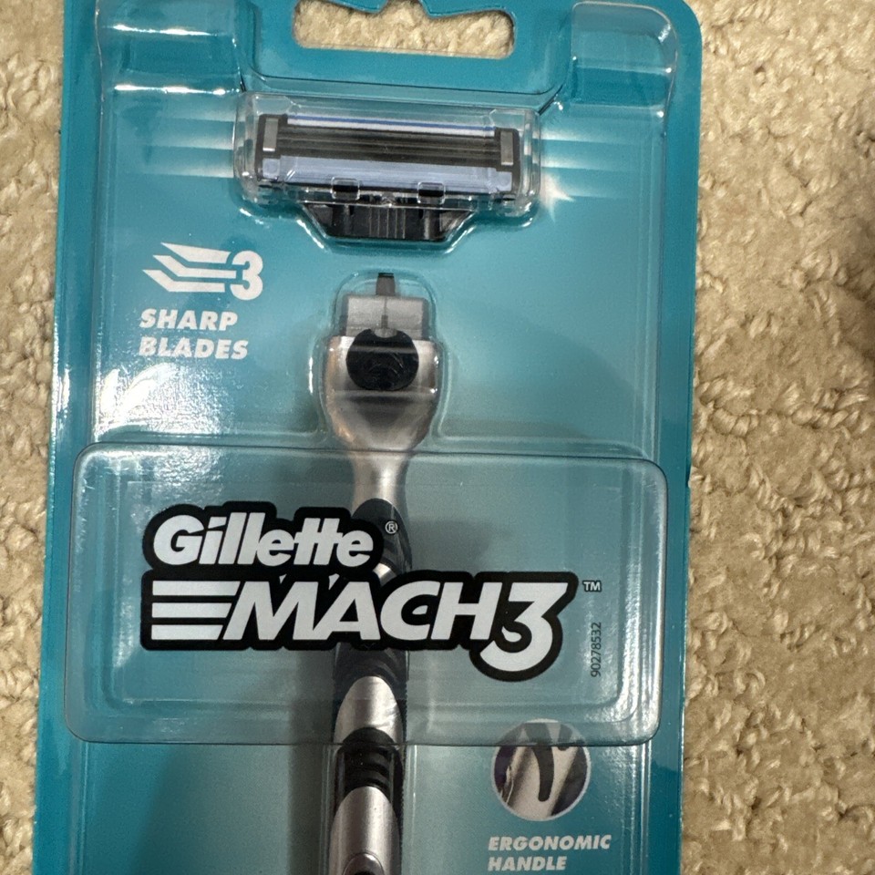 Gillette Mach 3 Handle + 1 Cartridge Starter Pack - NEW - US SELLER | eBay