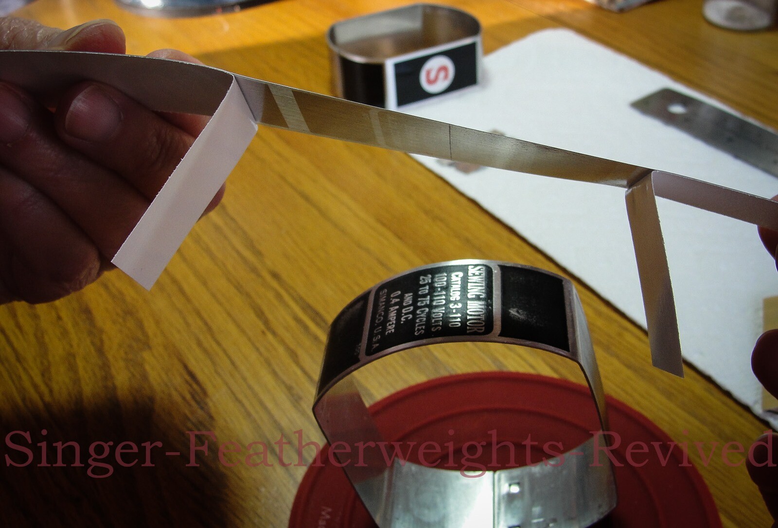 SINGER FEATHERWEIGHT MOTOR BAND OVERLAY MOTOR DATAPLATE OVERLAY 221 ...