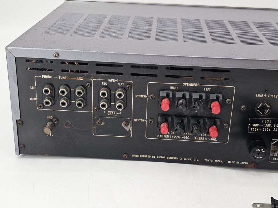 JVC JA-S44 - VINTAGE Stereo Integrated Amplifier W/ S.E.A Graphic ...