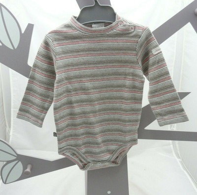 Obaibi body rayé rouge beige noir manche longue bébé 3 mois | eBay