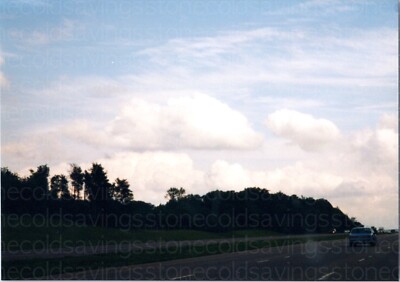VINTAGE FOUND PHOTO - 1990S - PRETTY NATURE CLOUDS OVER HIGHWAY OLD ...