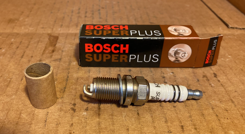 Bosch Super Plus Spark Plug (X10)- 7956 / FR7DCX -For Chevy Aveo, Kia ...