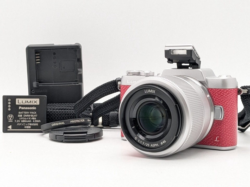 360 shot[MINT] Panasonic Lumix DMC-GF7 Pink 16MP Digital Mirrorless ...