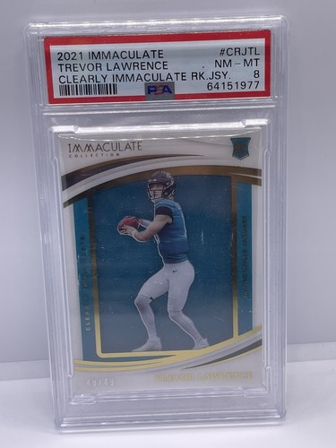 2021 Panini Immaculate Trevor Lawrence Clearly Jumbo /49 Rookie Patch ...