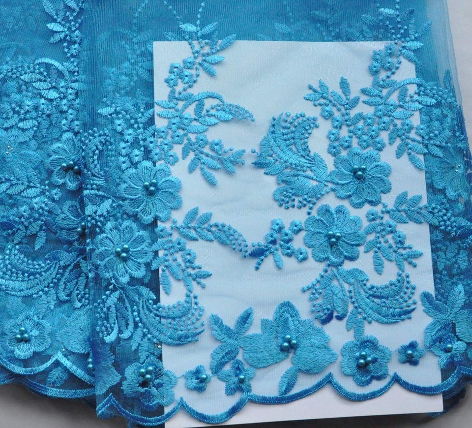 African Lace Net Fabrics Nigerian French Fabric Embroidered and Beading ...