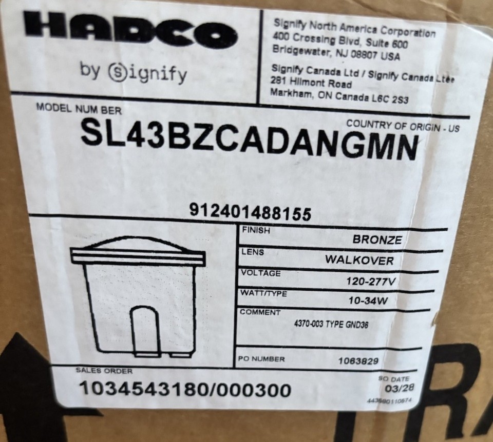 Hadco SL43 LED FlexScape In-Ground Light Bronze Walkover Luminaire NEW ...