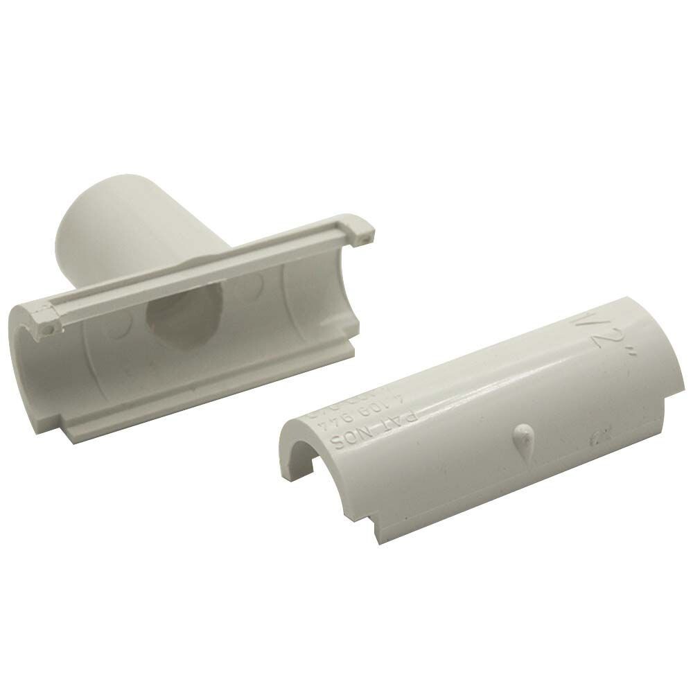 SNAPLOC 6622006 1/2 Inch PVC Pipe Repair Tee with 1/2 Inch Threaded ...