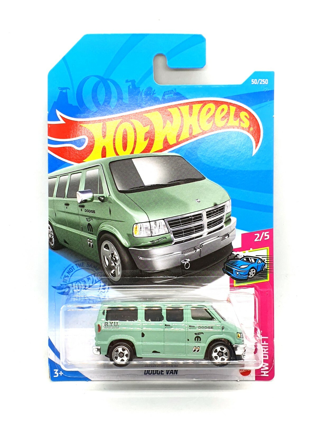 Hot Wheels Green Dodge Van Kids Model Diecast Toy Car HW Drift GRX21 ...