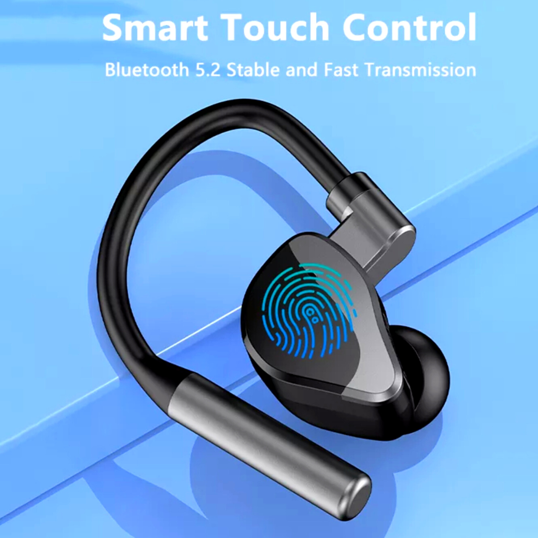 Wireless Bluetooth 5.2 Earpiece Headset Driving Trucker Earbuds Noise ...