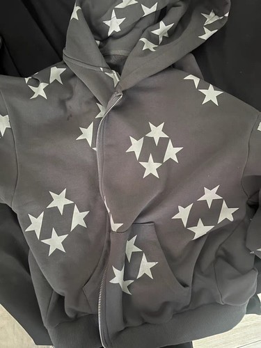 New Fashion Vintage Star Graphic Women Men Hoodie Sweatshirt Zip Up ...