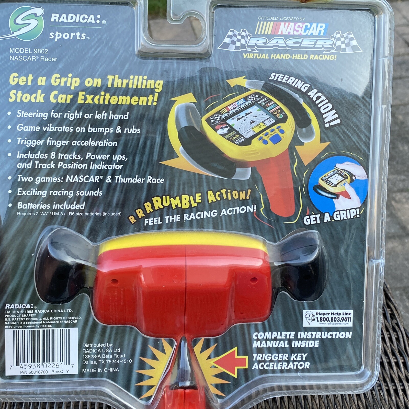 Vintage Radica Nascar Electronic Handheld Racing Game 1998 Sealed! | eBay