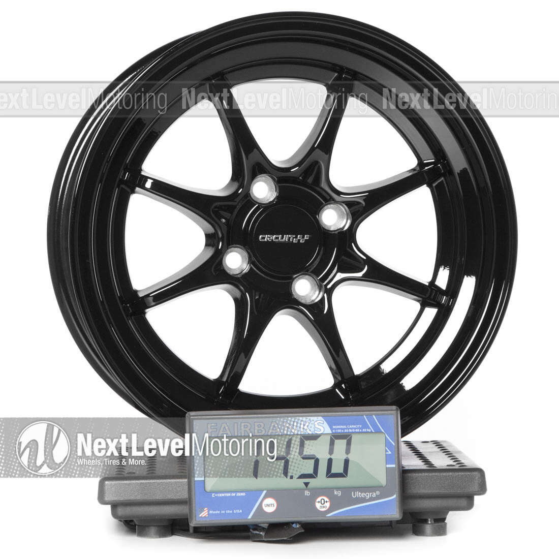 CIRCUIT CP40 15x8 4x100 +25 GLOSS BLACK WHEELS CE28 FITS HONDA CIVIC EK ...