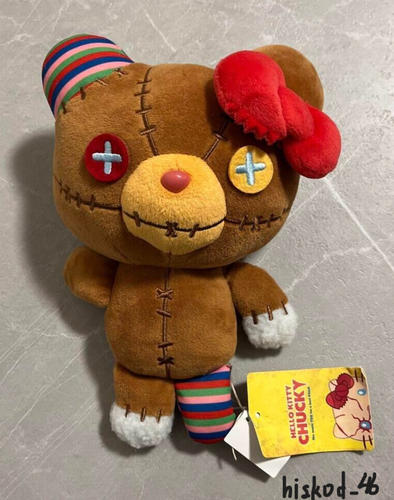 HELLO KITTY & CHUCKY Bear Plush Doll stuffed animal USJ Limited ...
