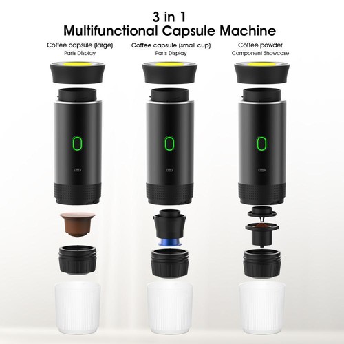 Wireless Electric Portable Espresso Coffee Machine for Car & Home ...
