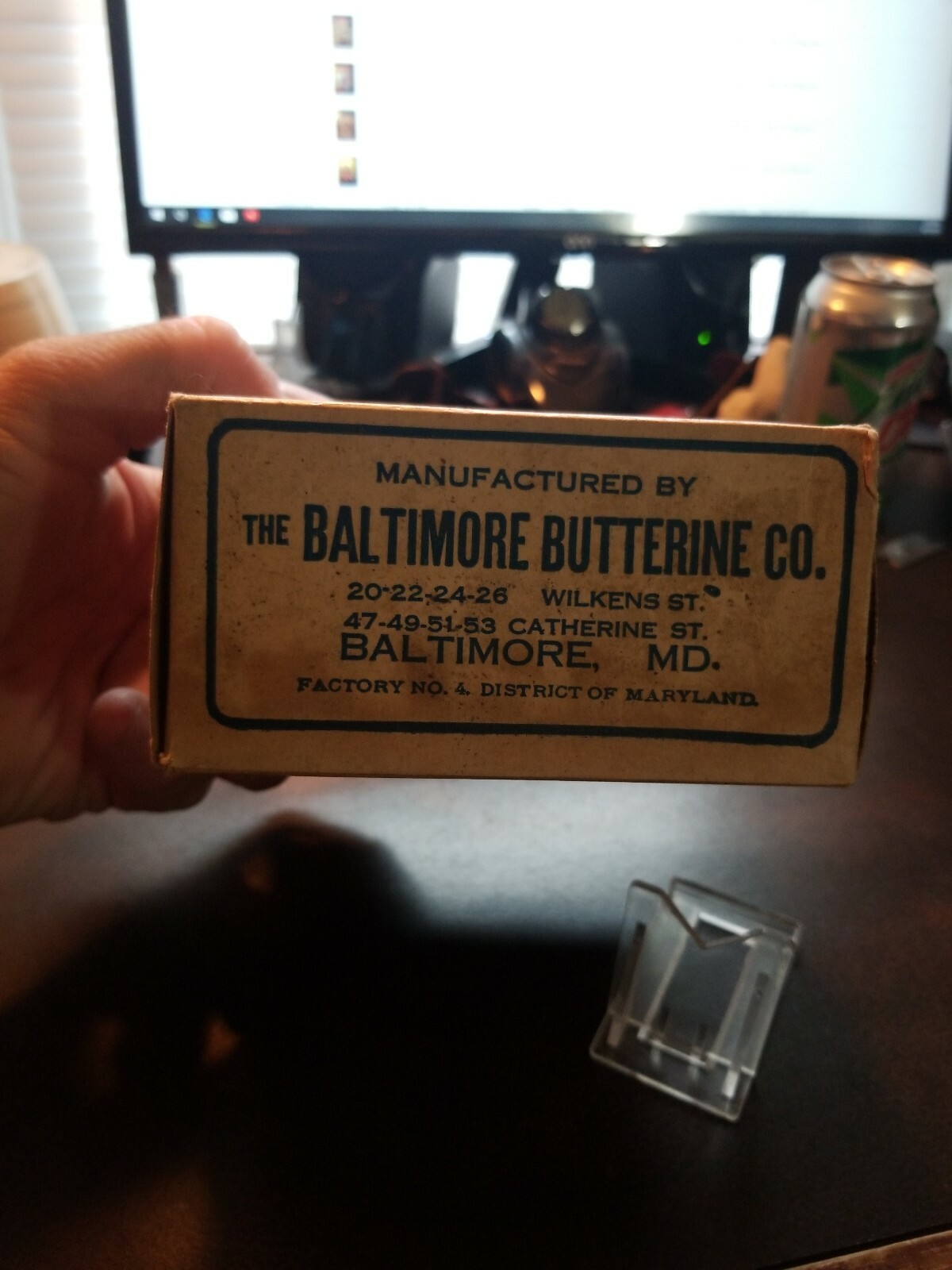 Vintage 1920 Baltimore Butterine Co. Silver STAR Butter Box | eBay