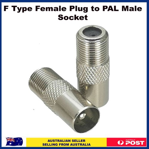 F Type Female Plug to PAL Male Socket Coaxial TV Antenna Cable ...