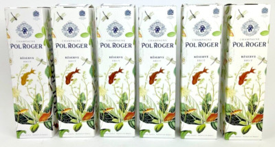 6 x Pol Roger Reserve Brut Champagne Gift Boxes (Empty Gift Boxes ...