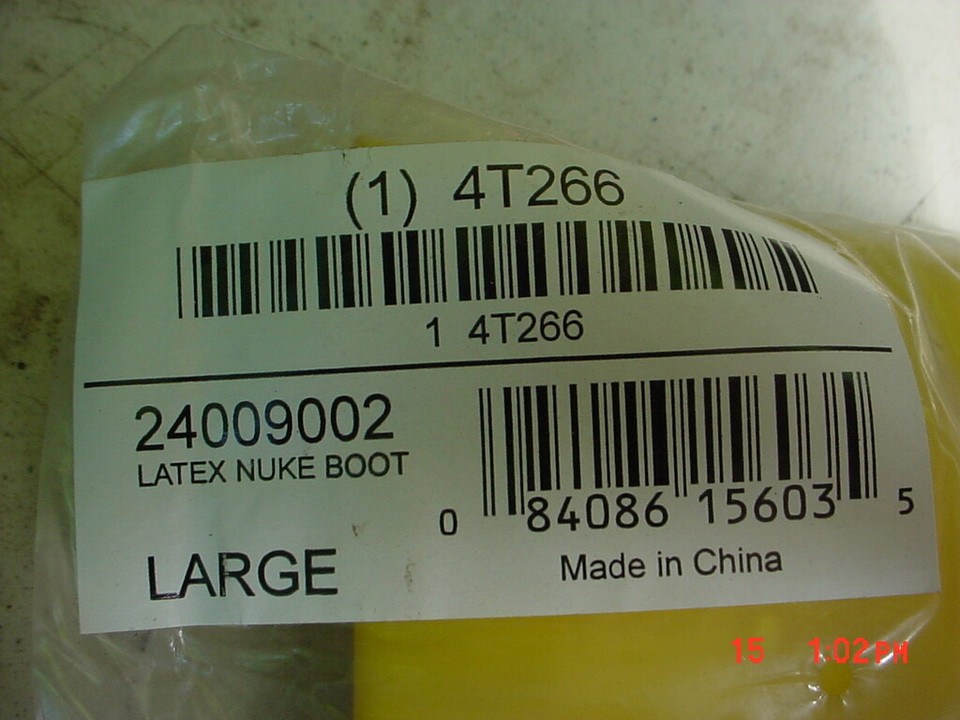 Large Yellow Latex "Nuke Boot" 3 Pair | eBay