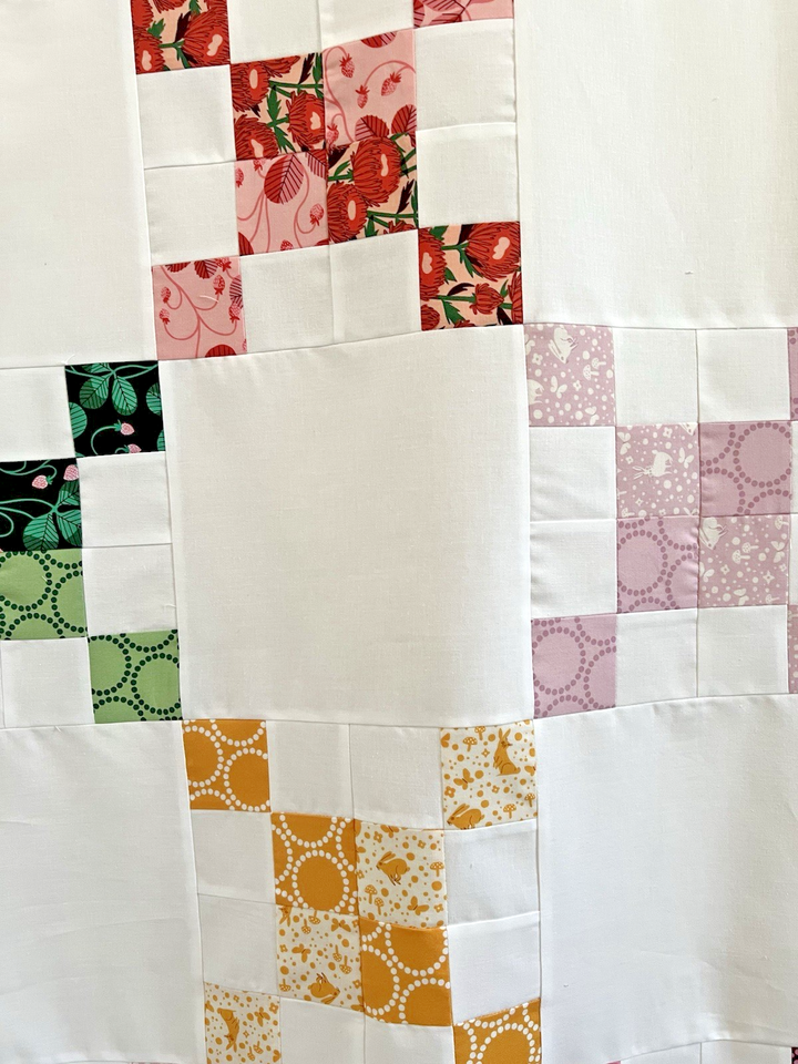 Handmade Lap Quilt Top – 40.5” x 56.5” – “Love Letters” by Moda + Bella ...